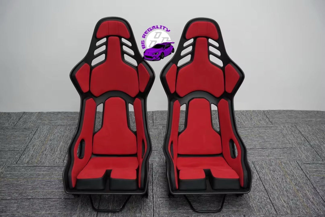 Dry carbon fiber lightweight bucket seats – 86Regality